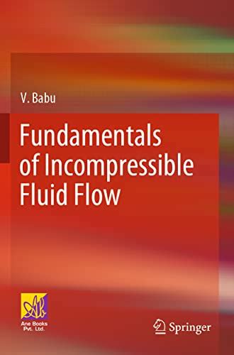 Fundamentals Of Incompressible Fluid Flow Babu V 9783030746582