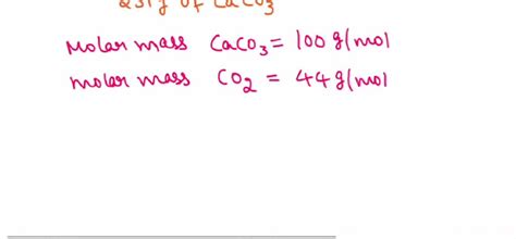 Solved Calculate The Number Of Moles Of Carbon Dioxide Formed If 231 Grams Of Calcium Carbonate