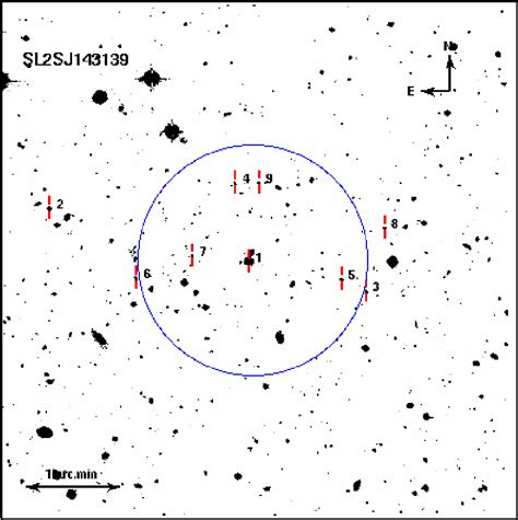 a 5 ′ 5 × 5 ′ 5 cfhtls w i image showing the observed gmos mos