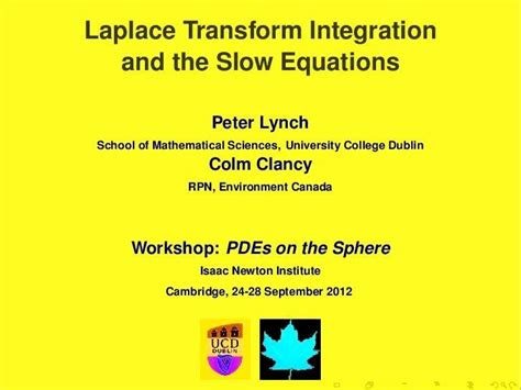 Pdf Laplace Transform Integration And The Slow Equations Dokumen Tips