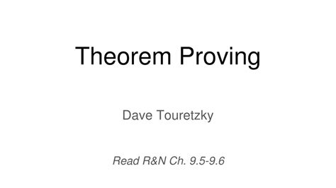 Ppt Theorem Proving Powerpoint Presentation Free Download Id8864406