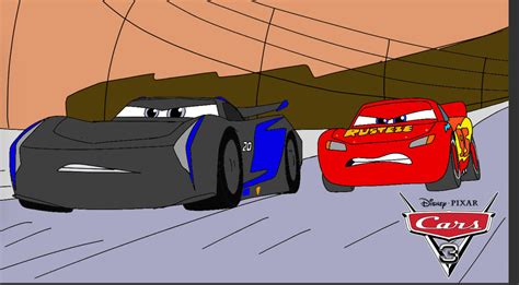 Cars 3 Jackson Storm Vs Lightning Mcqueen Art By Codygamerfan On Deviantart