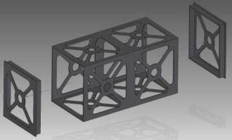 Cad Models Of The 2u Cubesat Structure A Cubesat Design With Two