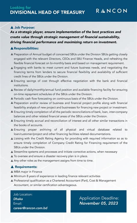 Md Iqbal Hossain On Linkedin Opportunity Is Now For A Treasury Talent