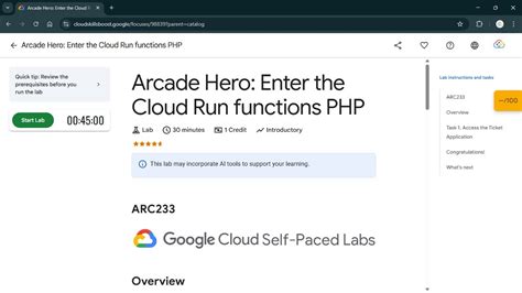 Arcade Hero Enter The Cloud Function Php Qwiklabs Arc233 Youtube