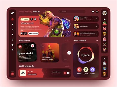 Game Dashboard Design Dashboard Design Web Design Ui Design