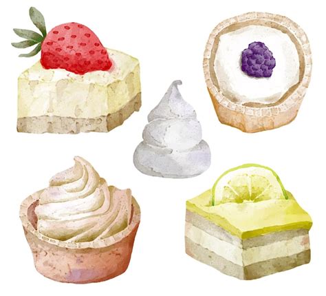 Premium Vector Set Of Bread And Bakery Products Items For Coffee Shop