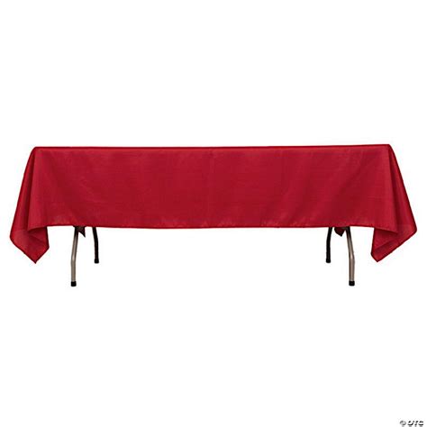 6 Pcs 60x102 Polyester Rectangular Tablecloths Party Wedding Table Linens