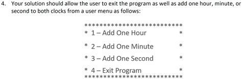 Solved Need Help With C Write A Function That Prints Out The Menu