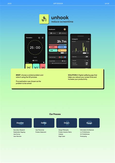Unhook Reduce Screentime Behance