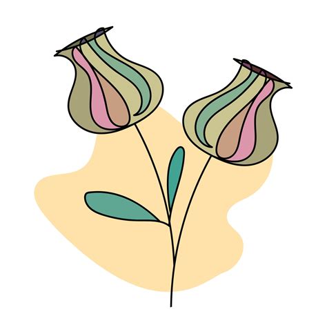 Hand Drawn Abstract Colorful Doodle Flowers 22469716 Vector Art At Vecteezy