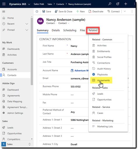 Adobe Sign For Microsoft Dynamics On Premises User Guide