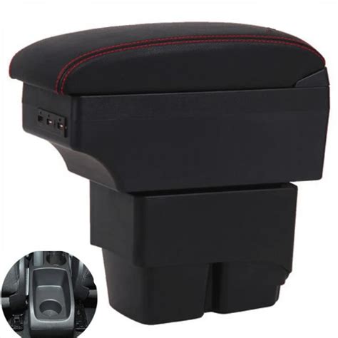 Reposabrazos Para Ford Fiesta Mk6 7 Compartimento Central Para Coche Estuche Espacial De