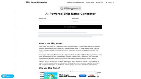 Ship Name Generator Free Ai Ship Name Generator