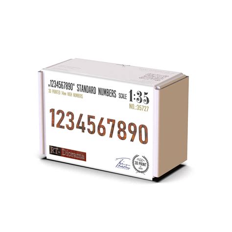 Standard Numbers Set Rt Diorama