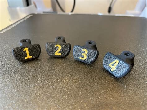 bambu lab ams numbered 1 to 4 ptfe load buttons hydra mod remixed by