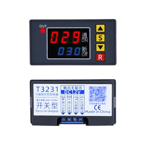 T AC V V DC V Digital Time Delay Relay LED Display Cycle Timer Control Switch