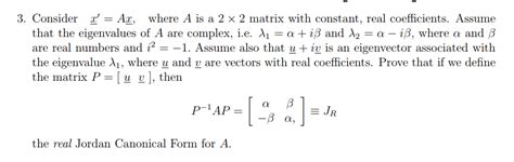 solved 3 consider 42 where a is a 2 × 2 matrix with