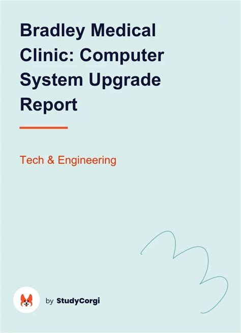 Bradley Medical Clinic Computer System Upgrade Report Free Essay Example