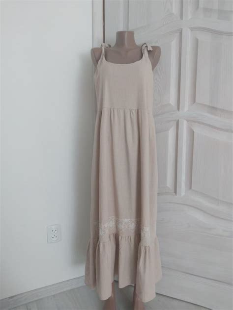 Льняная платье — ціна 384 грн у каталозі Сукні міді Купити жіночі речі за доступною ціною на