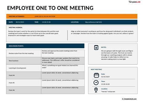 What Is A One On One Meeting One On One Meeting Template Top