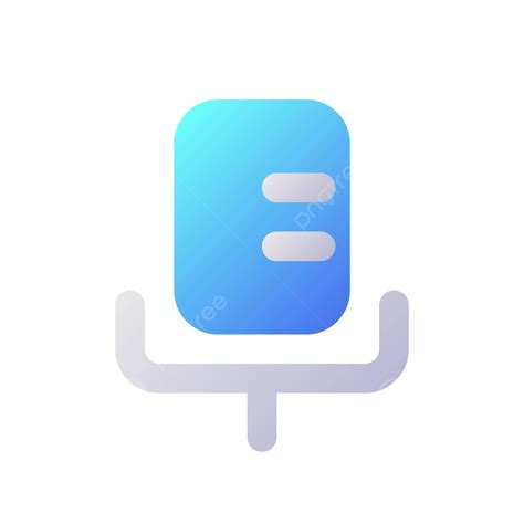 Ui Icon Pixelperfect Flat Gradient Microphone In Two Colors Vector