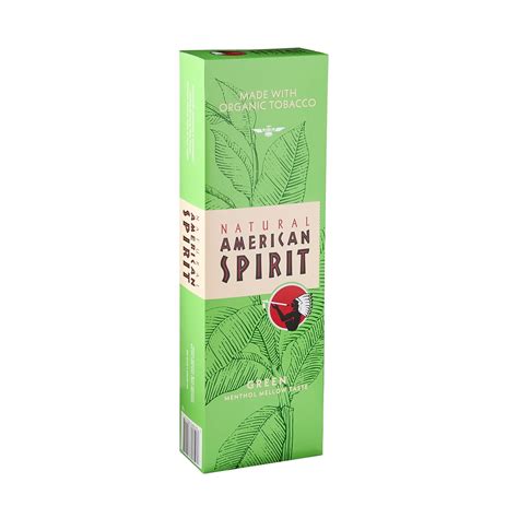 American Spirit Green Menthol King Box Cigarettes 20 Ct 10 Pk