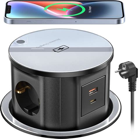 Enchufe Retráctil Regleta 3 Enchufes Con Usb C 20w Ohuo Regleta