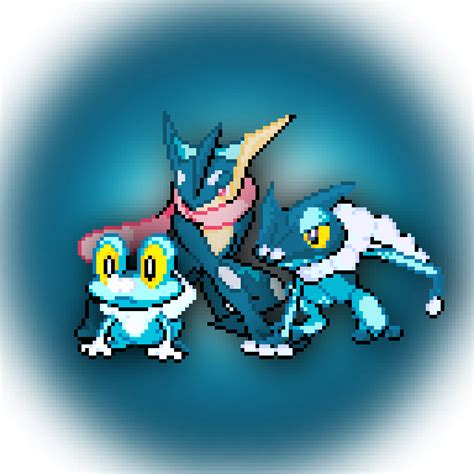 Froakie Sprite Pixilart Froakie Evolutions By Iymc322