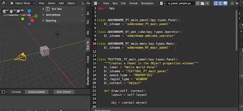 Darkfall Blender Python Tutorial Class Naming Convention