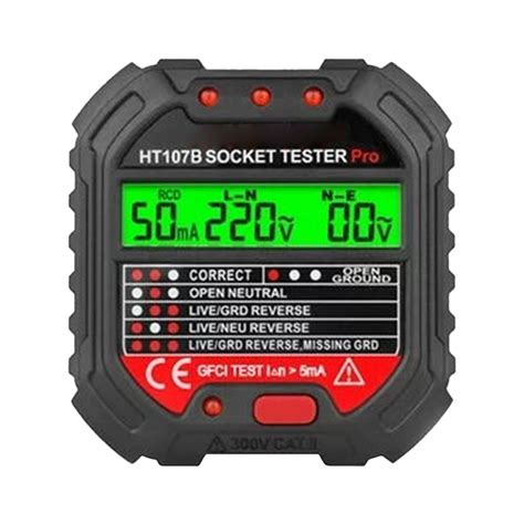 Fenull Socket Tester 1socket Tester Ht107 Electric Socket Tester Rcd