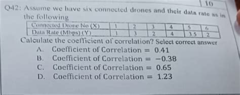 Solved Q42 Assume We Have Six Connected Drones And Their