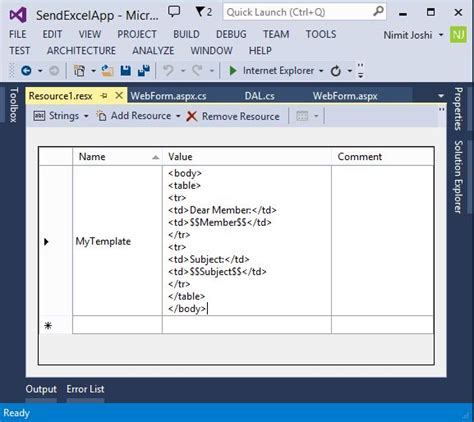 Accessing Resource File Key And Email In Aspnet Application