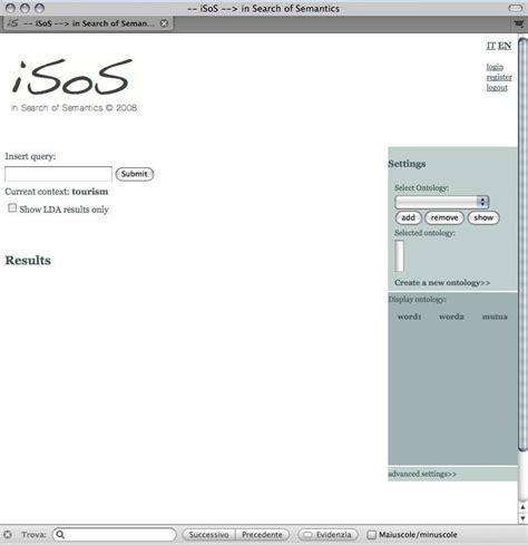 in search of semantic web search engine screenshot download