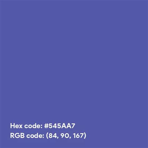 Liberty Color Hex Code Is 545aa7