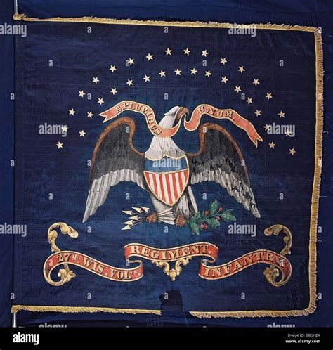 This Historical Image Shows The Regimental Colors Of The 27th Wisconsin