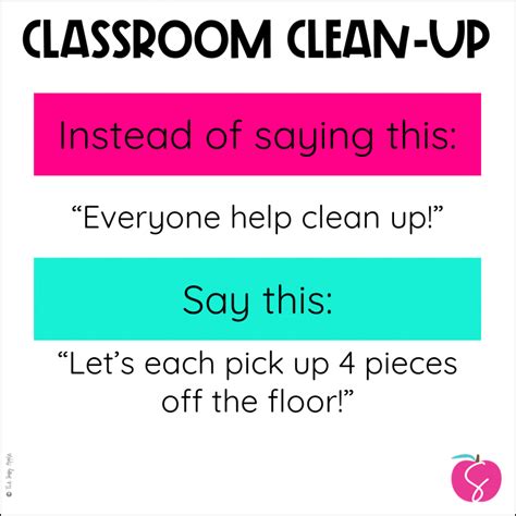 Maintain A Clean Classroom With Student Help The Sassy Apple