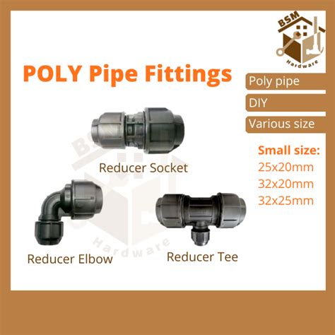 Bsm Poly Pipe Fittings Poly Paip Penyambung Water Pipe Joint Poly
