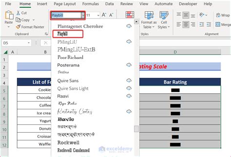 How To Create A Rating Scale In Excel 4 Easy Ways Exceldemy