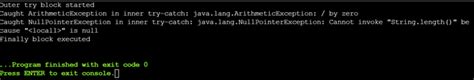Java Try Catch Block GeeksforGeeks