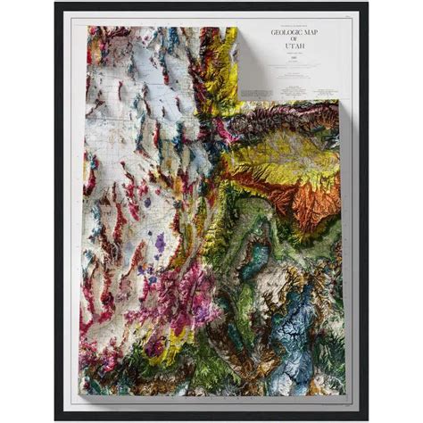 Utah Geologic Map 3d Utah Map Geoartmaps