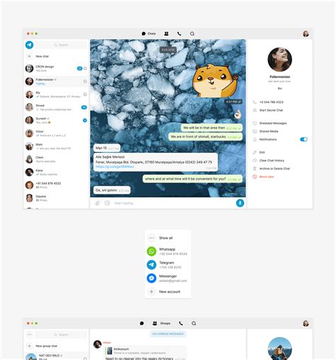 Messenger Design Concept DESKTOP WEB Behance