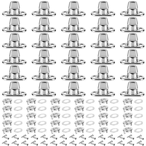 30 Piece Set Grade Twist Lock Fasteners Turn Button Eyelet