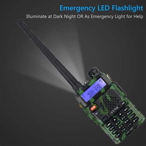 Esynic Uv 5r Walkie Talkie Dual Band Vhf Uhf Uv5r 128 Memory Esynic