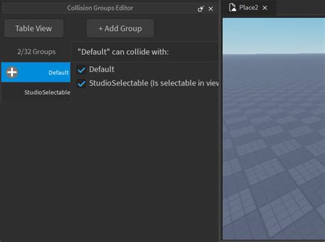 Collision Group Editor Switching Context View In Test Mode Can Break