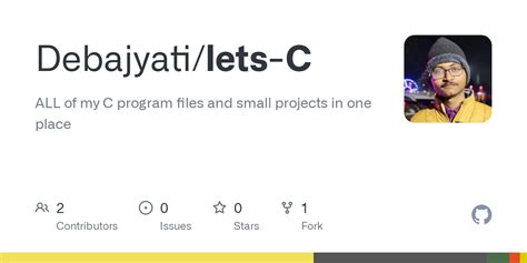 Github Debajyatilets C All Of My C Program Files And Small Projects In One Place