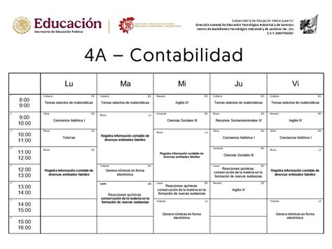 4a Contabilidad Cbtis No 151