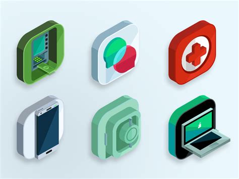 Isometric Icons Map Pins By Ramy Wafaa On Dribbble