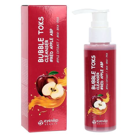 Spuma De Curățare Cu Extract De Mere Eyenlip Red Apple Bubble Toks Cleanser 100 Ml