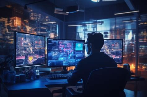 Premium Photo A Cybersecurity Expert Analyzing Network Generative Ai
